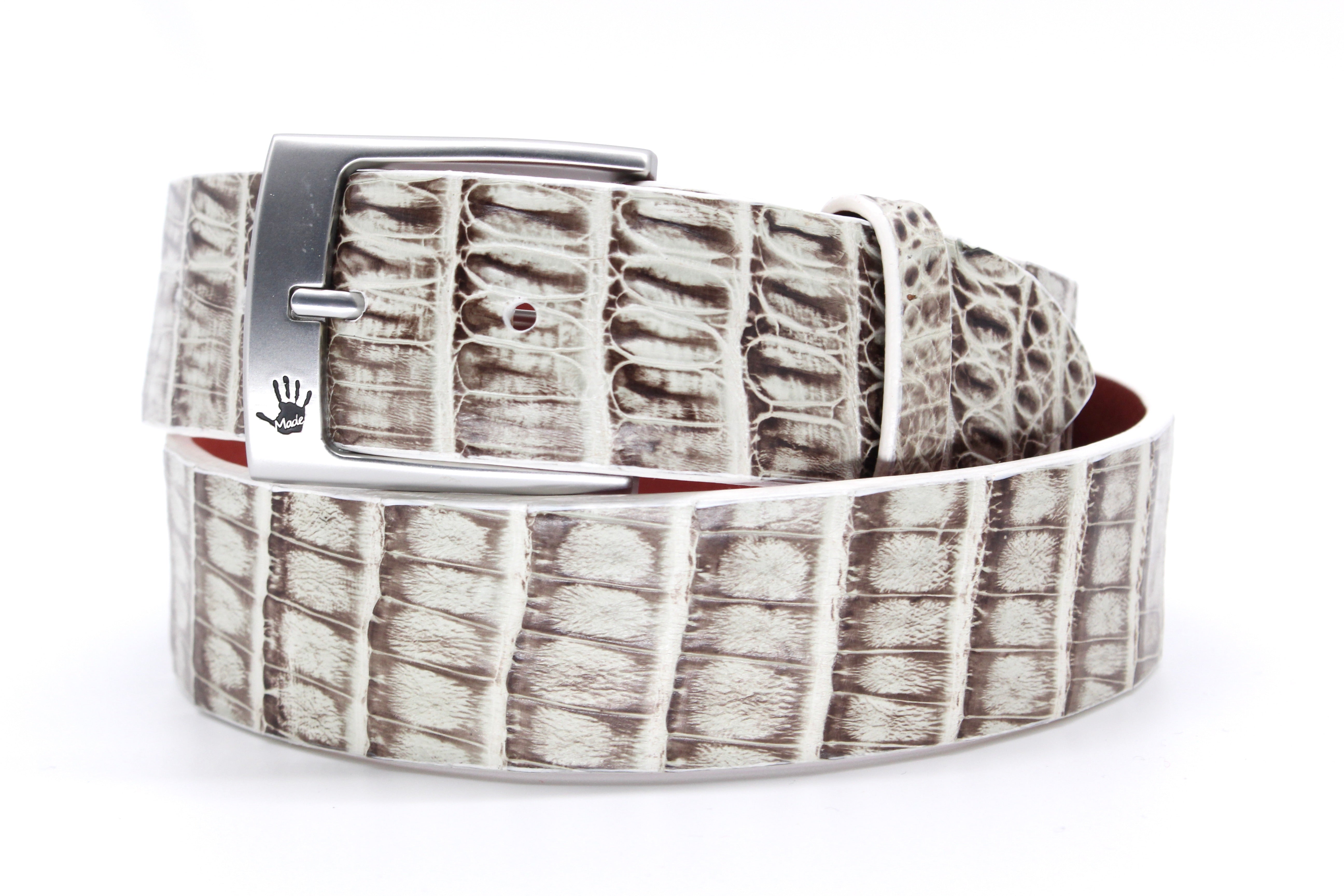 36" Newspaper Colombian Crocodile Belt – Patrick Gibbons Handmade