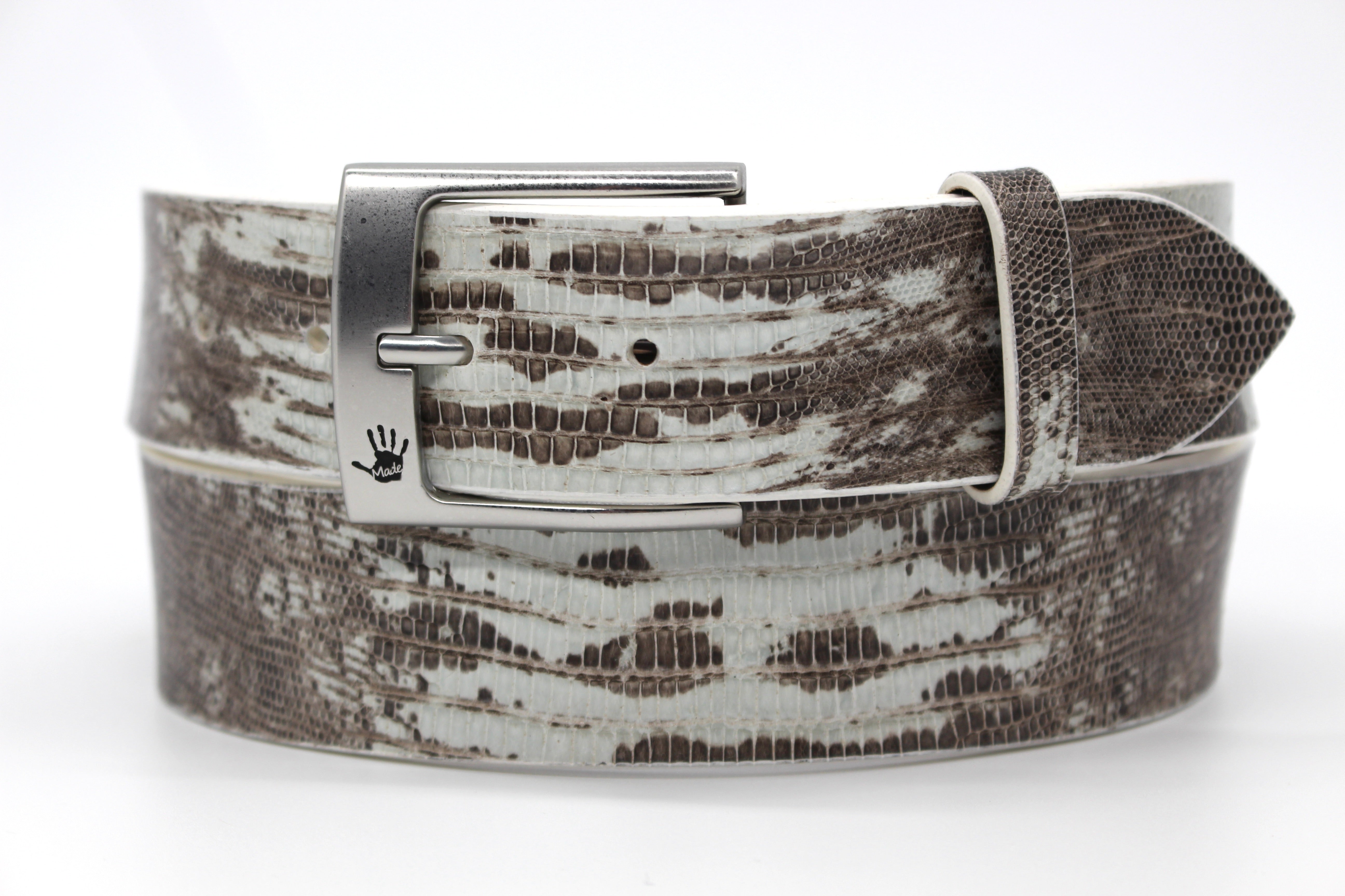 37" Newspaper Lizard Belt – Patrick Gibbons Handmade
