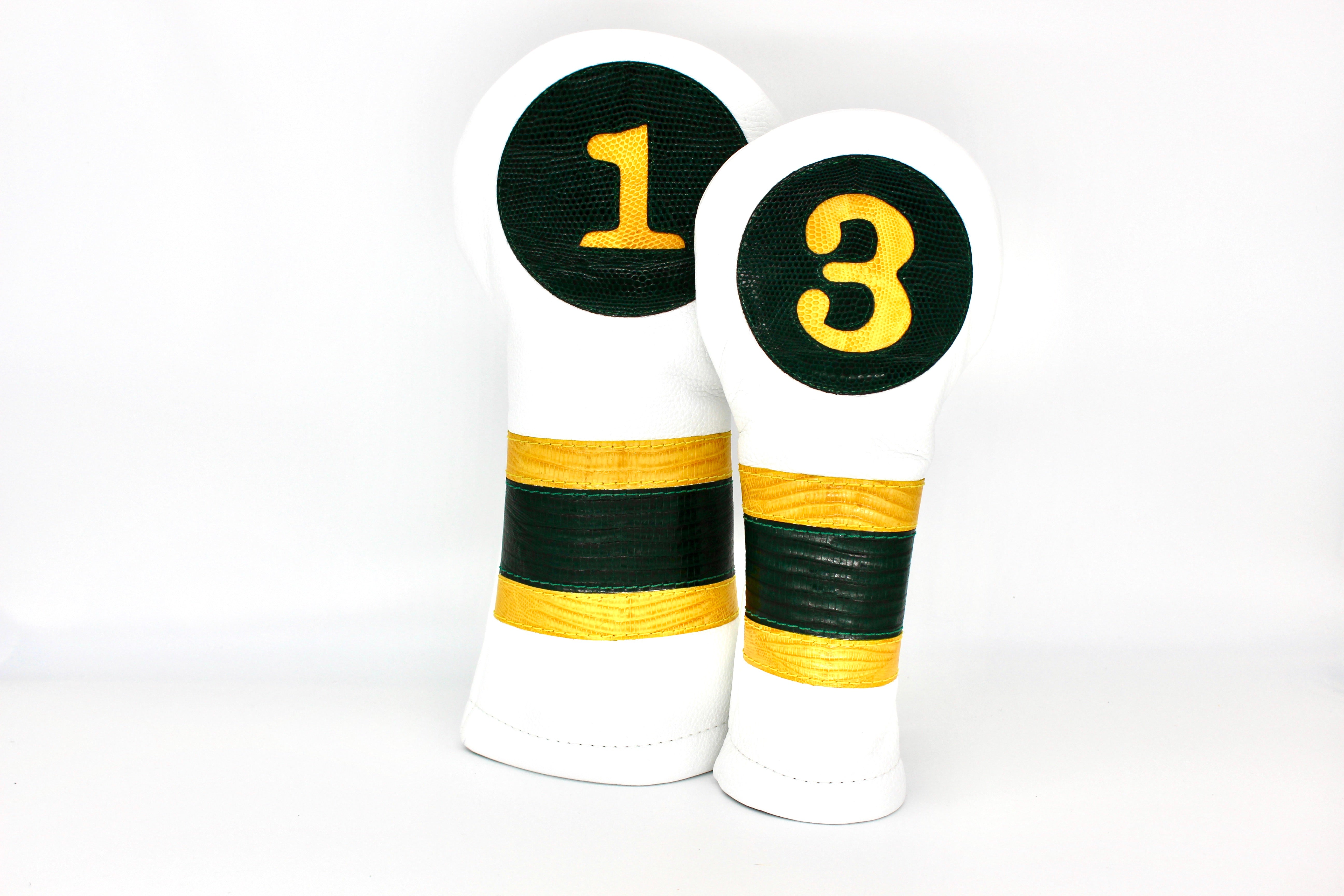 Gibbons Handmade - Head Covers | "Augusta" Lizard Head Cover Set ...