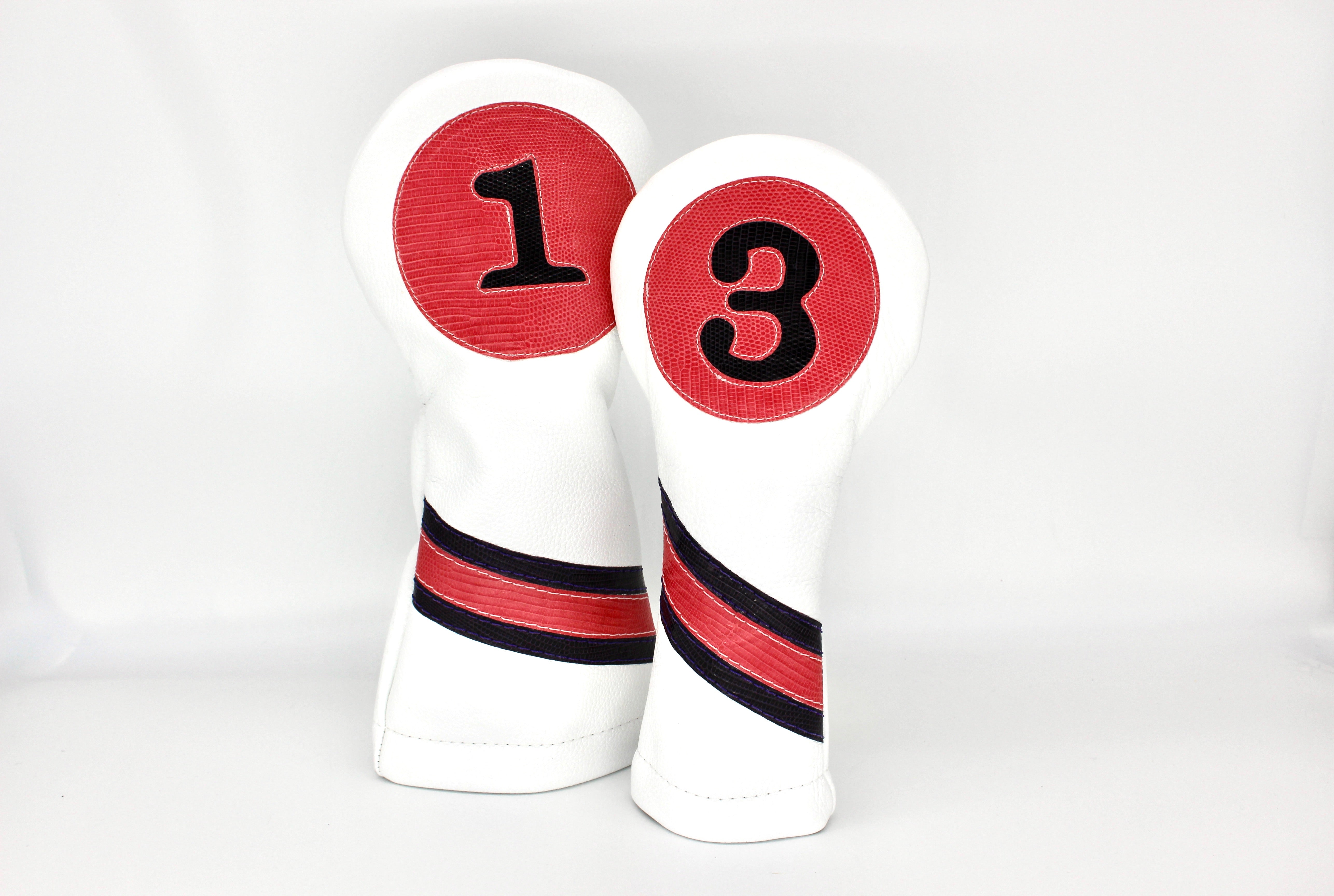 Gibbons Handmade - Head Covers | Pink Racer Lizard Head Cover Set ...