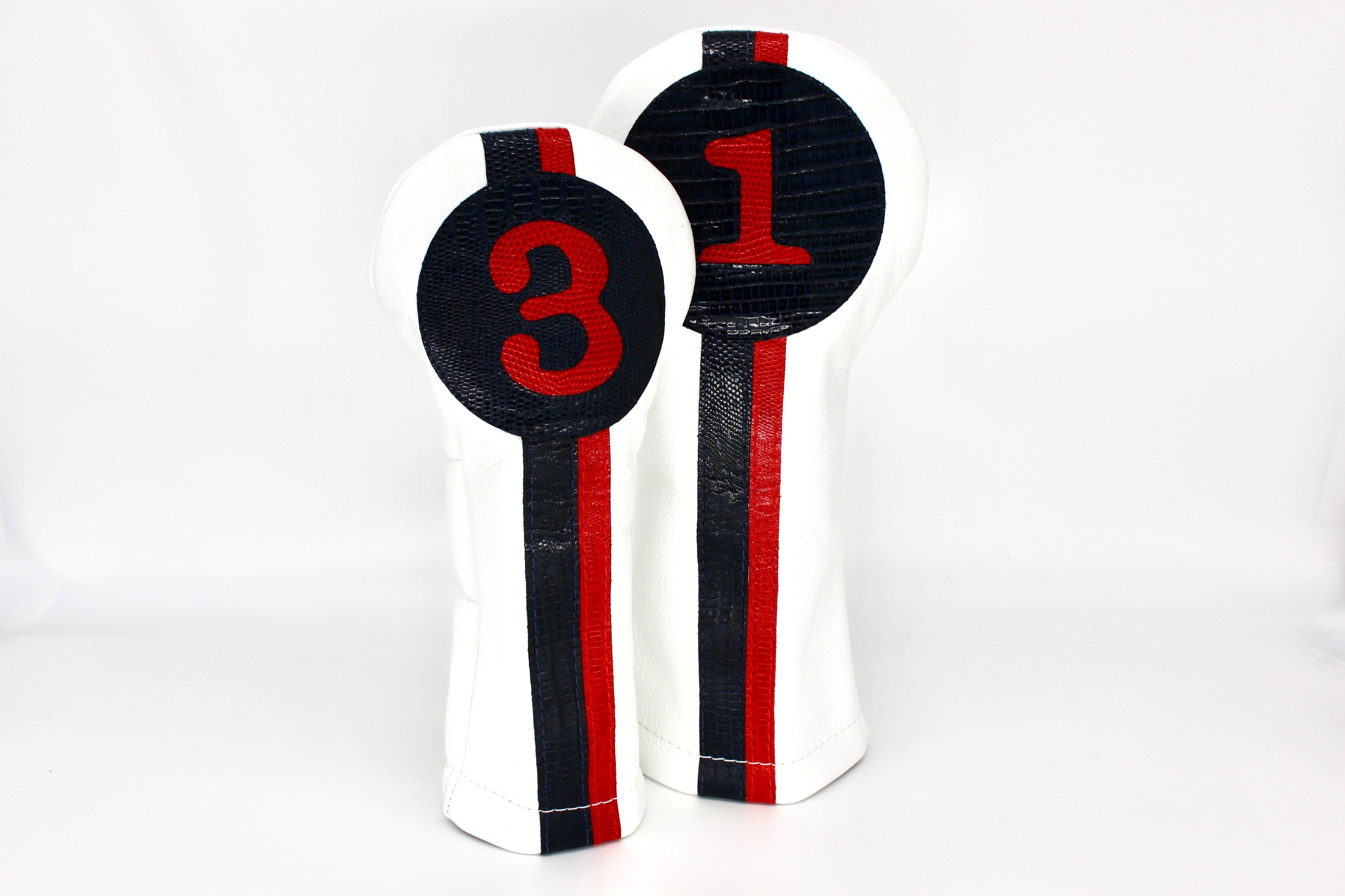 Gibbons Handmade - Head Covers | Red Racer Lizard Head Cover Set ...