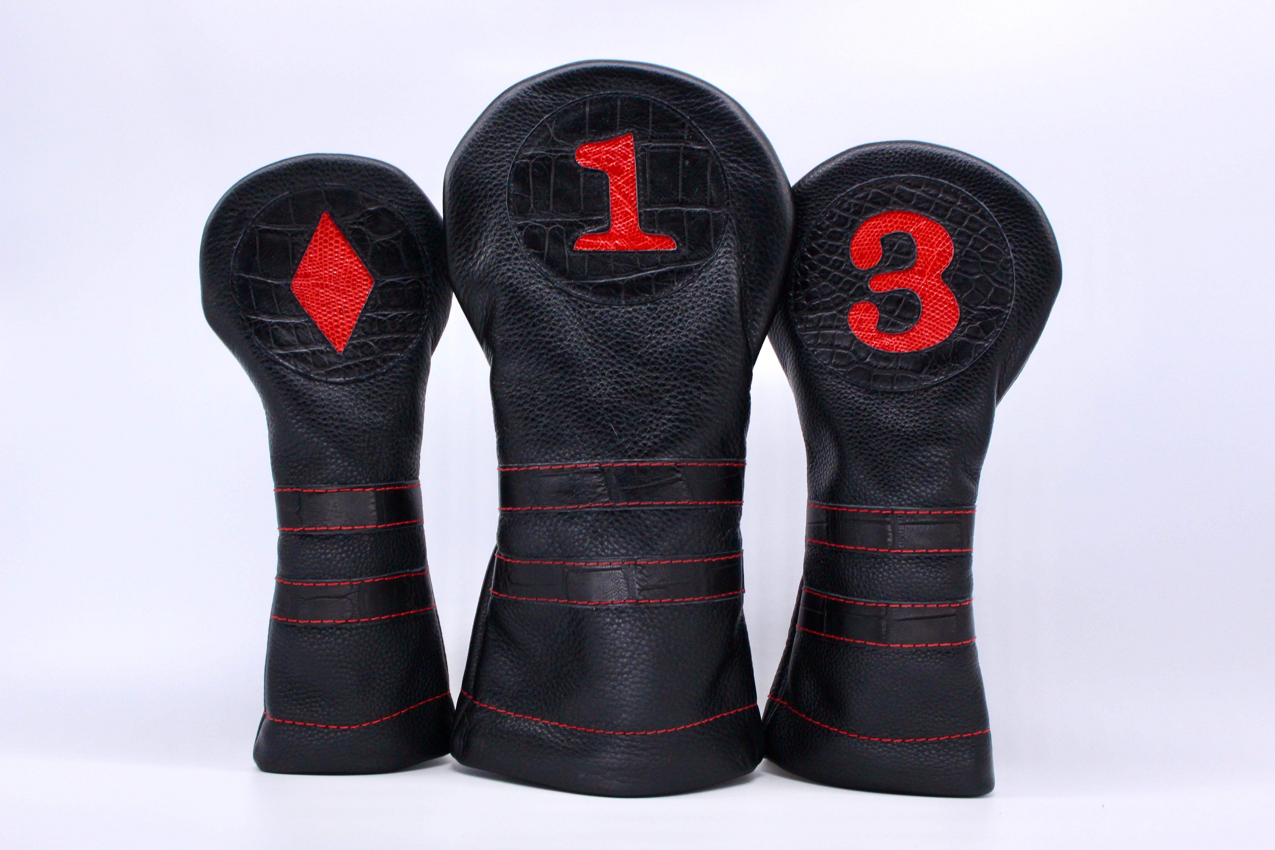 Gibbons Handmade - Head Covers | "Inferno" Gator Driver Head Cover ...