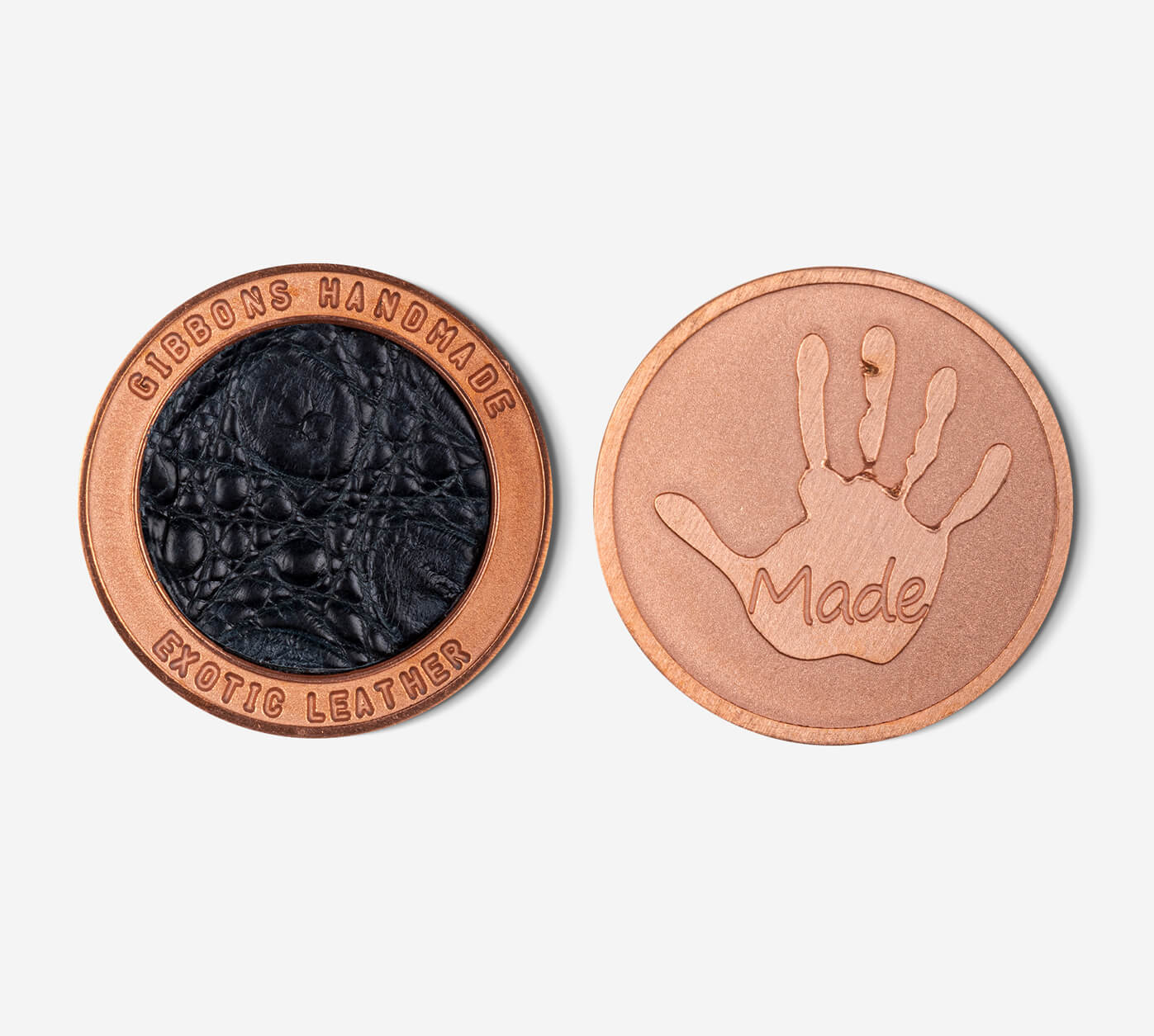 Gibbons Handmade - Golf | "Copper" Exotic Leather Ball Marker – Patrick ...